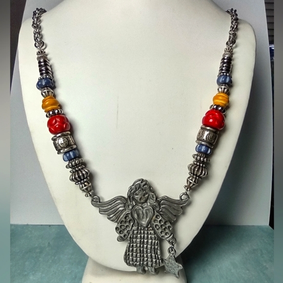 Marcie USA | Jewelry | 5 For 2 Marcie Usa Hammered Pewter Angel Pendant ...